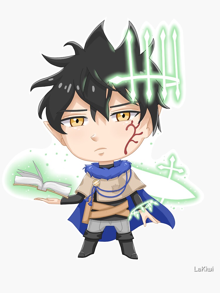 "Yuno - Chibi elf form" Sticker by LaKiwi | Redbubble