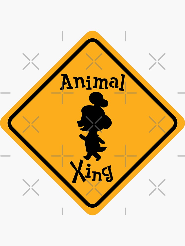 "Animal Xing" Sticker for Sale by samohtlion | Redbubble