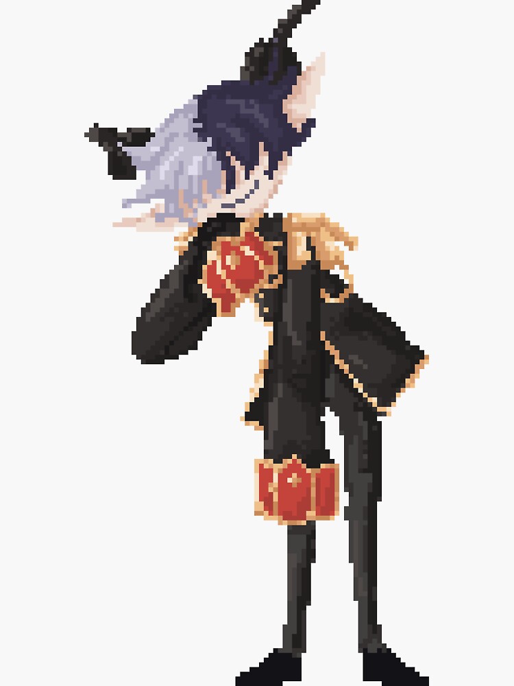 "gremlin pixel art" Sticker for Sale by emi-kat | Redbubble