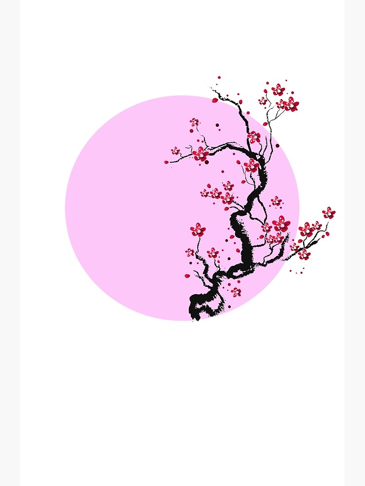 "Sakura Leaves Graphic Design" Poster for Sale by Anime-Styles | Redbubble
