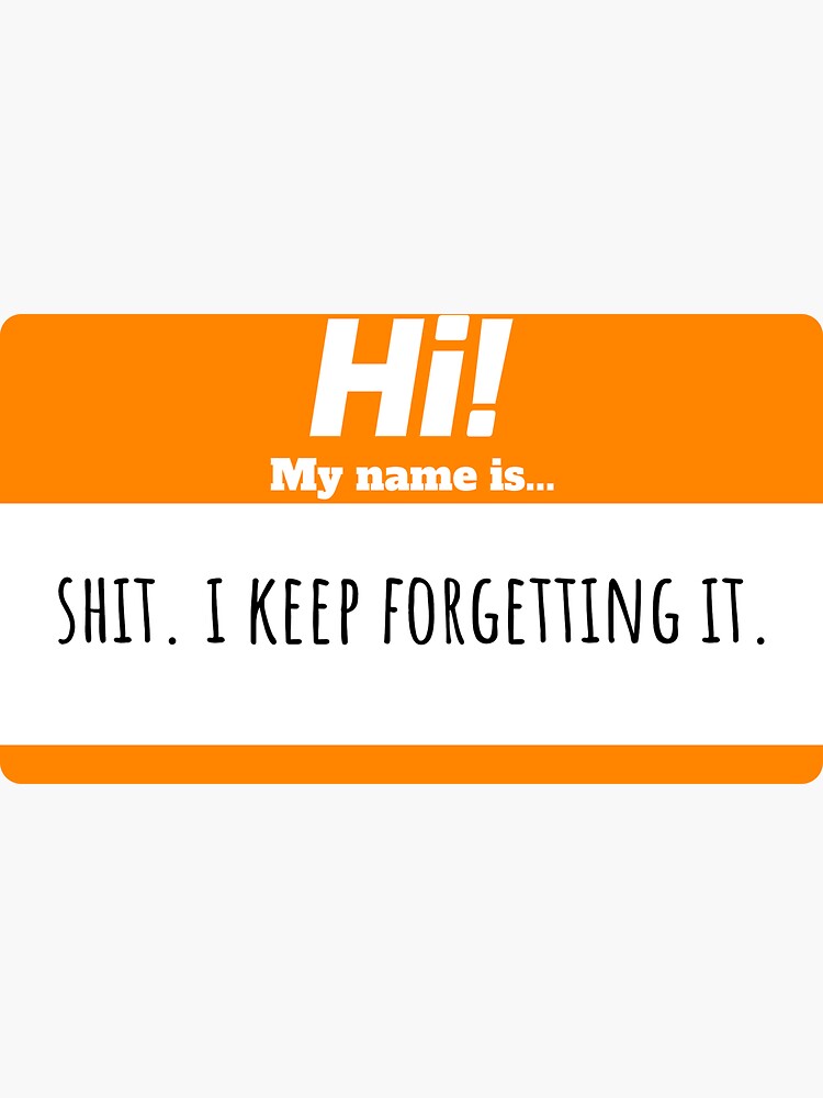 "Funny Name tag - Unique Nametag design" Sticker for Sale by danielotto ...