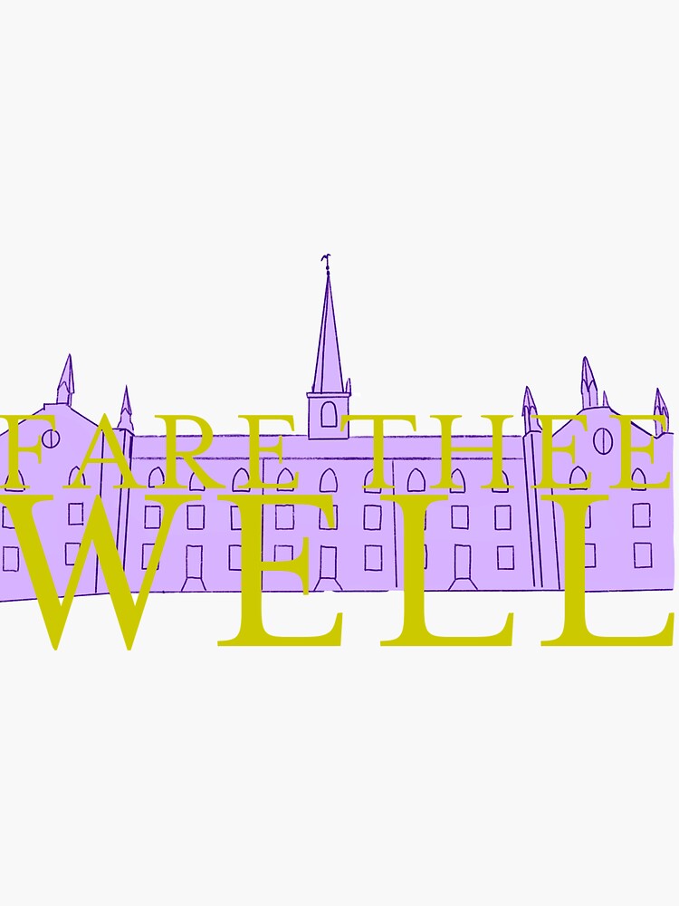 "Fare Thee Well-Kenyon College" Sticker for Sale by hadleyseymour ...