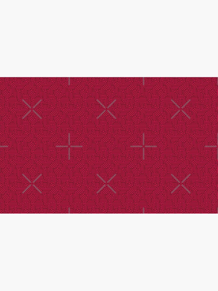 "American Bogan Red - Monochromatic Pattern" Framed Art Print for Sale ...