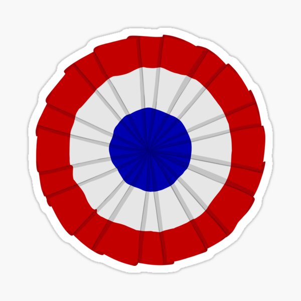 "Tricolore cockade / French Flag Pin" Sticker for Sale by byebyesally ...