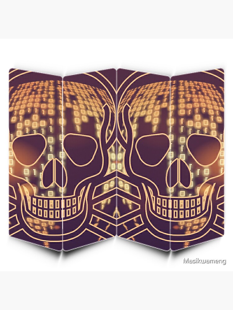 "Cryptic skull" Sticker for Sale by Masikwameng | Redbubble