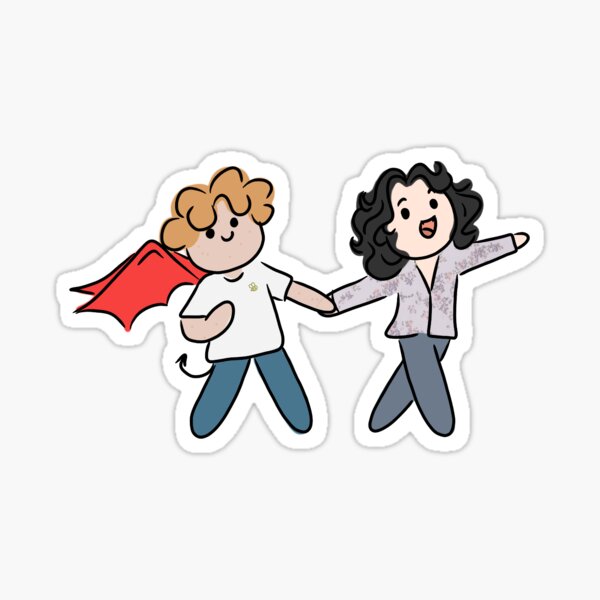 "Simon and Baz being cute" Sticker by Subpar-selkie | Redbubble