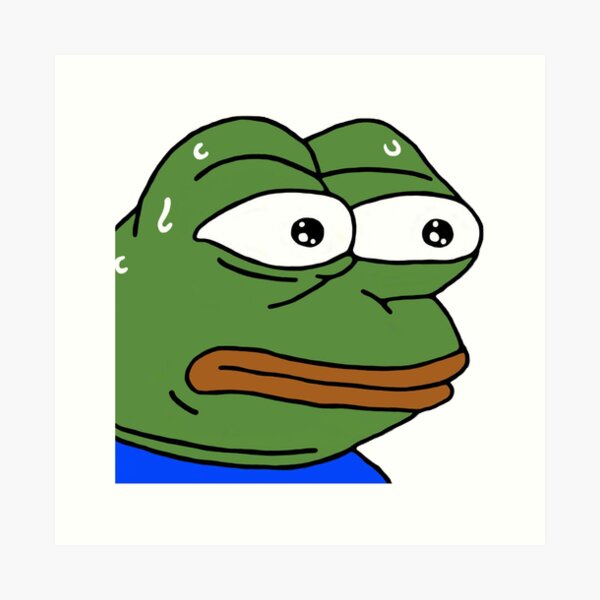 "monkaS Emote" Art Print for Sale by drewfproc | Redbubble