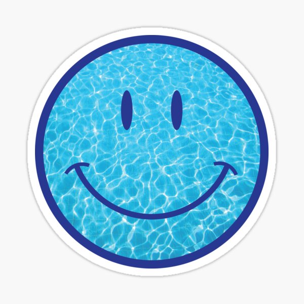 "Water Smiley Face" Sticker by NavyGreen | Redbubble