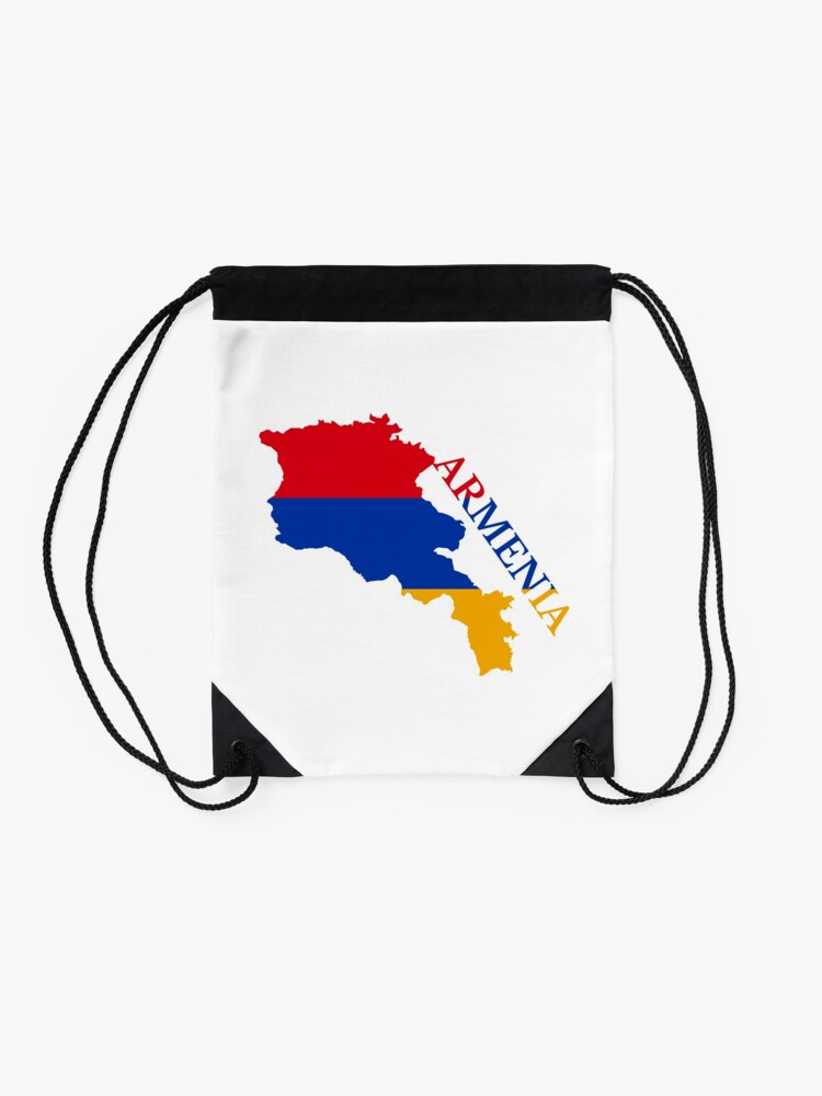 "Armenia Flag Map" Drawstring Bag for Sale by marosharaf | Redbubble