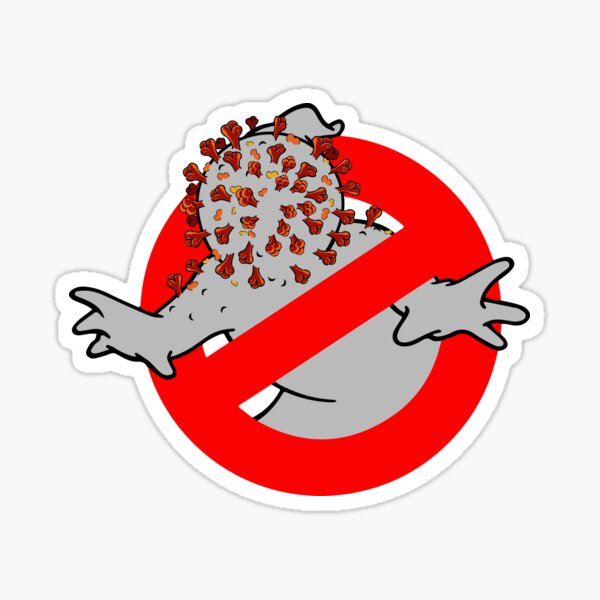 "Covid-19 Busters" Sticker for Sale by LukeRosenberg | Redbubble