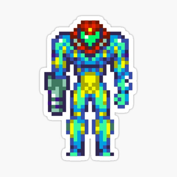 "Samus Metroid Fusion" Sticker for Sale by prodbytech | Redbubble