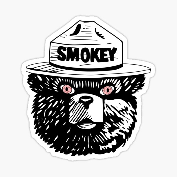 Smokey The Bear Stickers | Redbubble