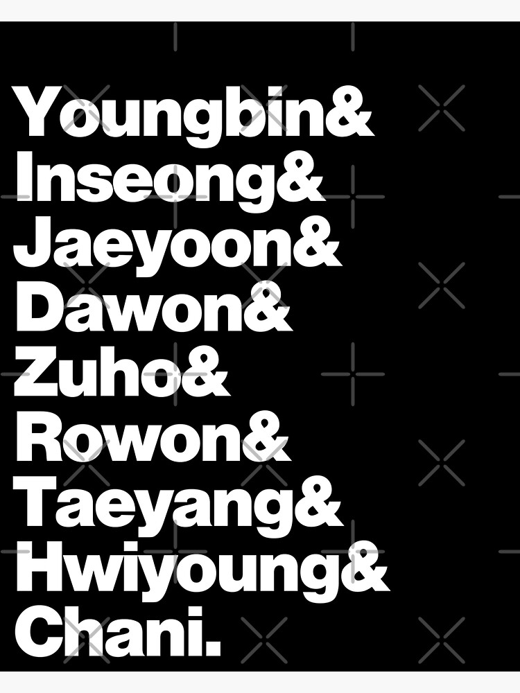 "SF9 & members names" Sticker for Sale by lovely-day | Redbubble