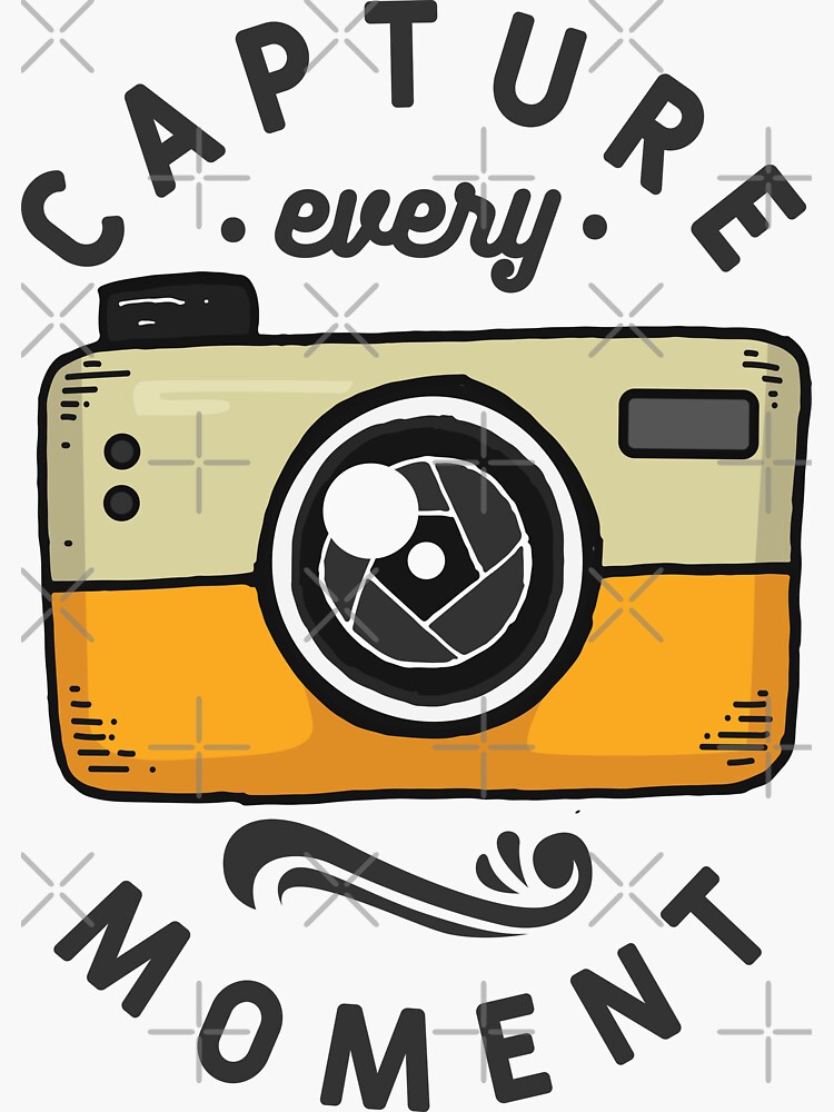 "Capture Every Moment" Sticker for Sale by renju1902 | Redbubble