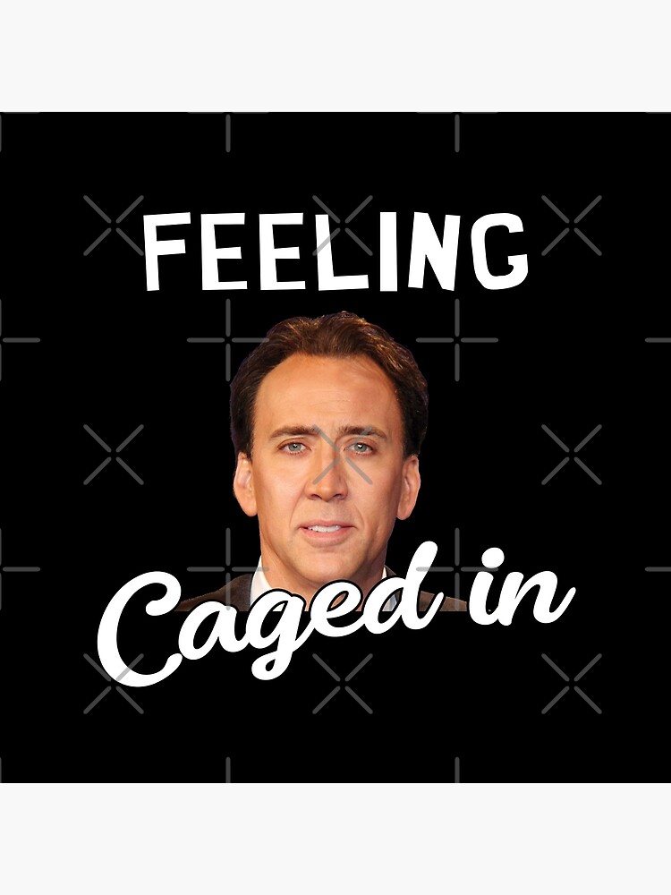 "Feeling Caged In - Funny Nic Cage" Throw Pillow for Sale by rawresh6 ...