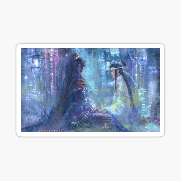 "Nielan Courting Lilac Eventide" Sticker by cloudyshores | Redbubble