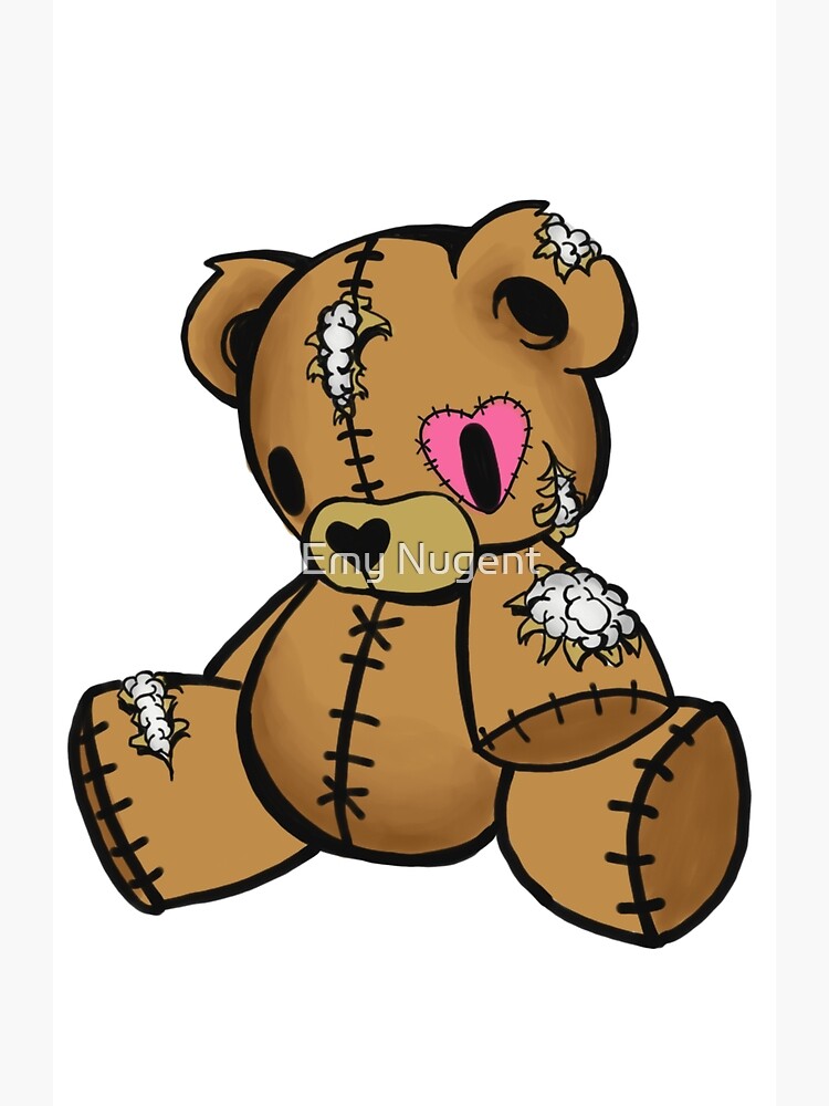 Deady Bear Poster By Emysnugent Redbubble