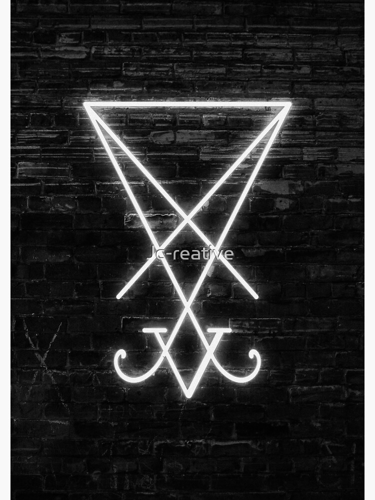 "Lucifer Neon Sigil" Poster by Jc-reative | Redbubble