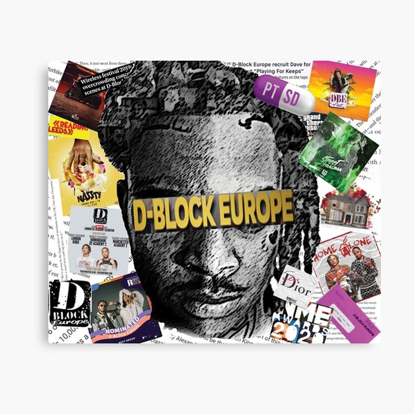 "D BLOCK EUROPE SCRAPBOOK" Canvas Print for Sale by Oneeyedtee | Redbubble