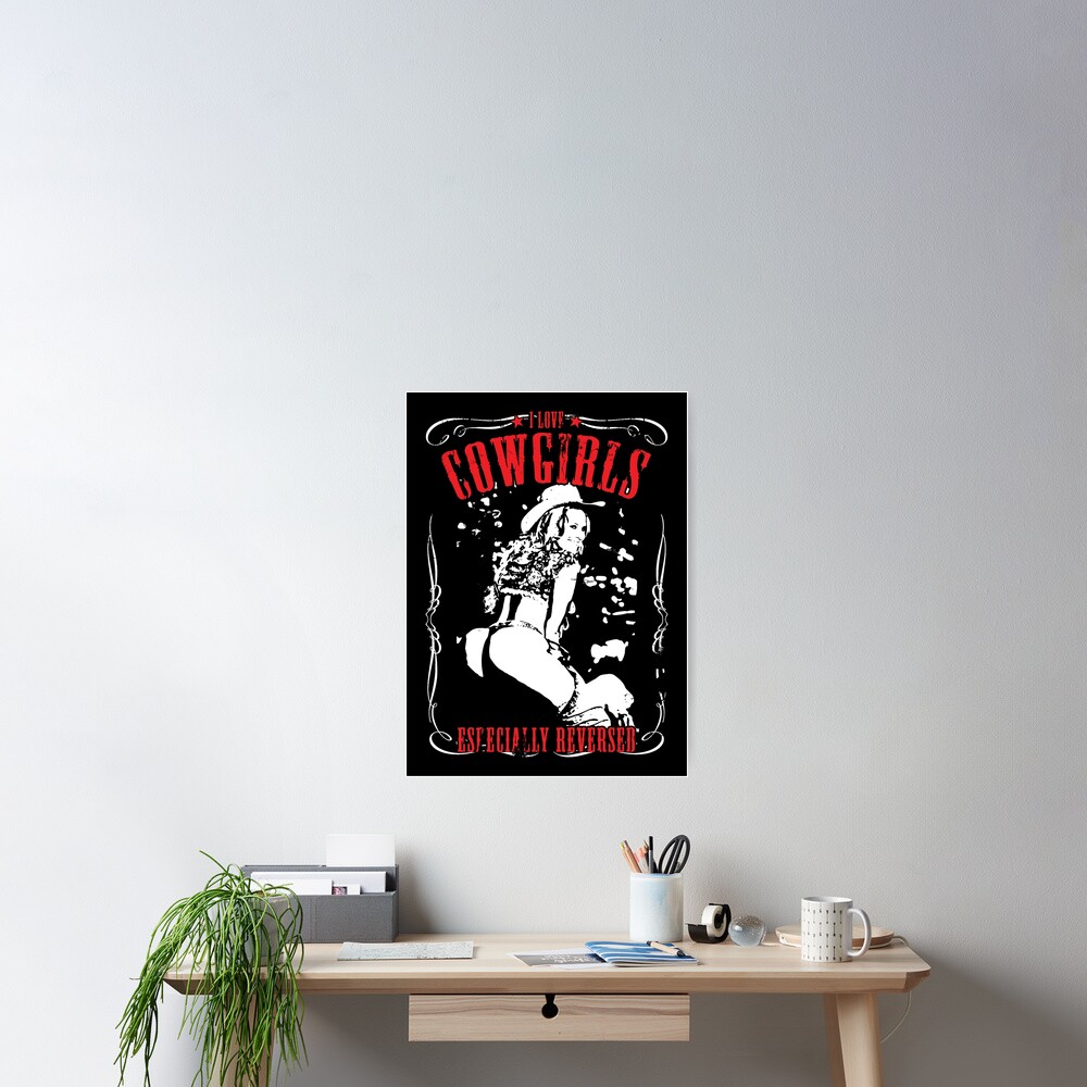 Sexy Reverse Cowgirl Poster By Eddiebalevo Redbubble