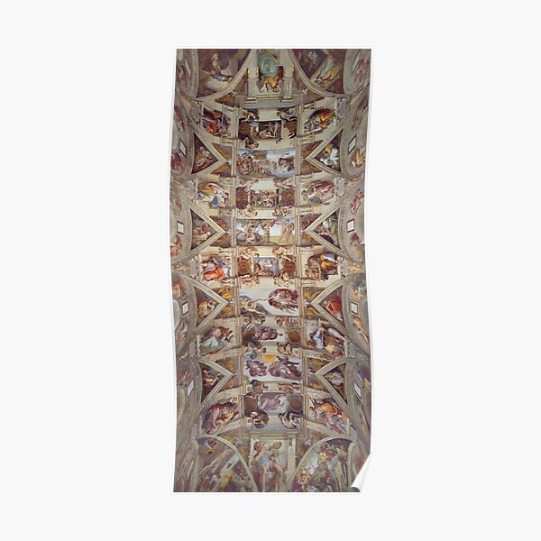 "Sistine Chapel Ceiling" Poster for Sale by CarlsArt | Redbubble