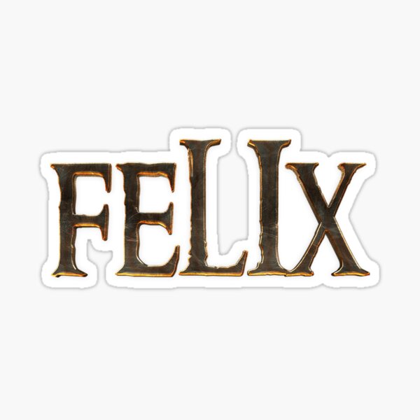 "First name Felix" Sticker for Sale by wolfgangrainer | Redbubble