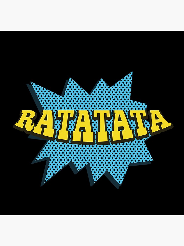 Póster «Ratatata de dibujos animados pop art» de UnRonin | Redbubble