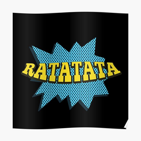 Póster «Ratatata de dibujos animados pop art» de UnRonin | Redbubble