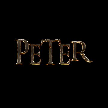 "First name Peter" Sticker by wolfgangrainer | Redbubble