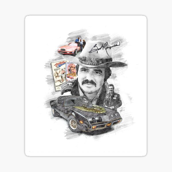 "Burt Reynolds" Sticker by theodordecker | Redbubble