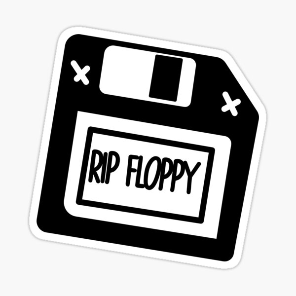 "Floppy disk, rip floppy 90s 80s style" Sticker for Sale by bitininkas ...