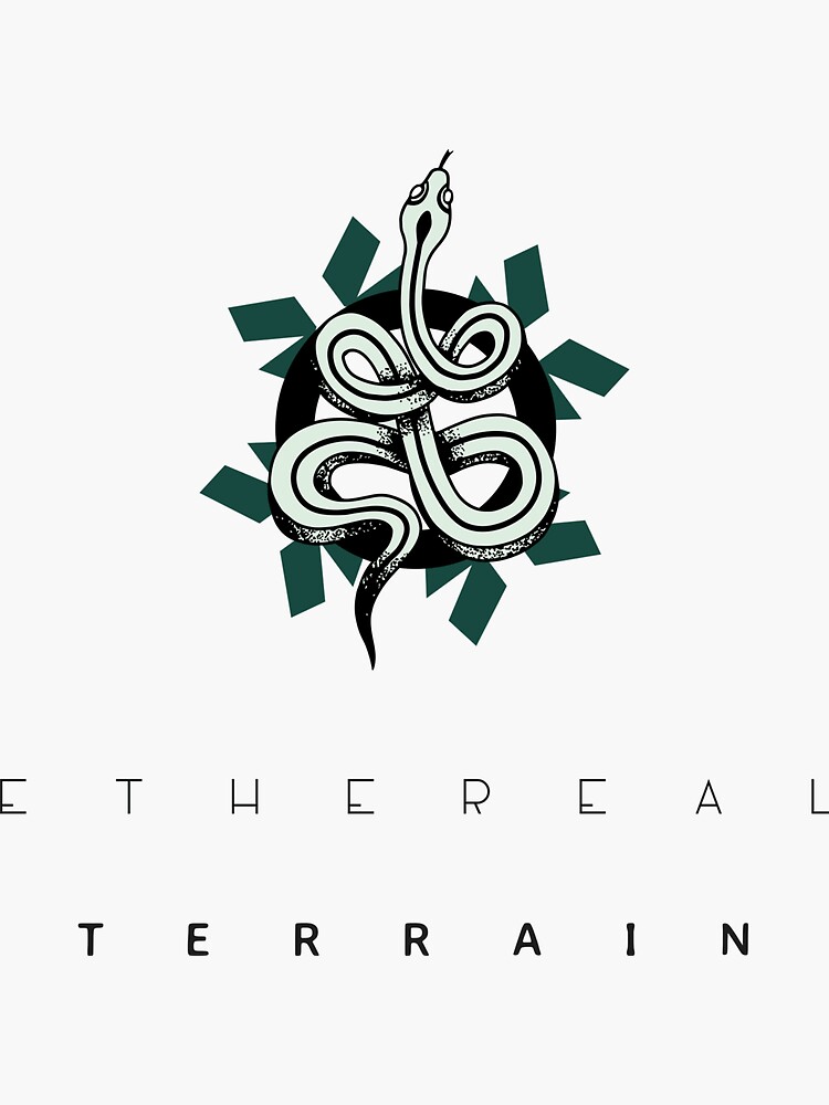 "Ethereal Snake Illustration" Sticker for Sale by FaceoftheMoon | Redbubble