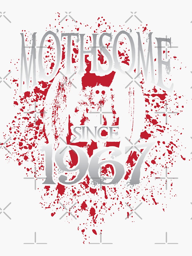 "Mothman - Mothsome Since 1967 - Awesome Moth Man Birthday" Sticker for ...