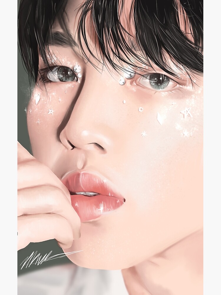 "Jimin - Stickers" Poster by may-e-art | Redbubble