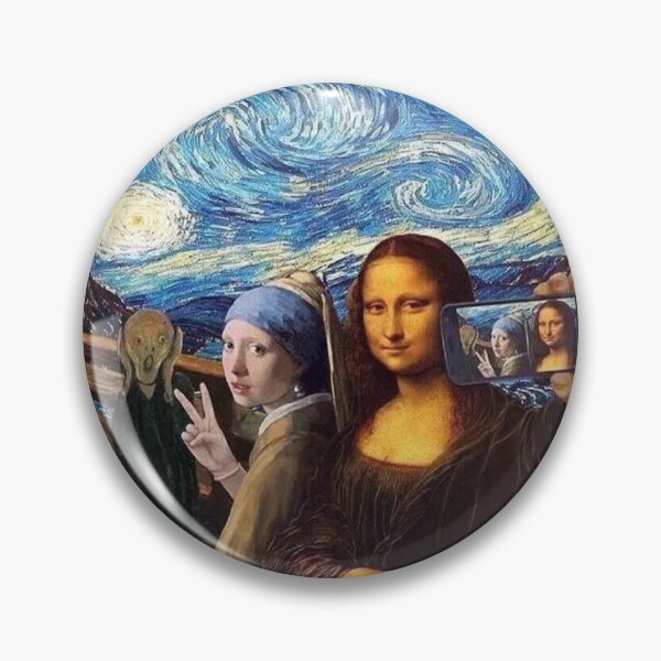 "Scream and Selfie of Four classical paintings mash up - Mona Lisa ...