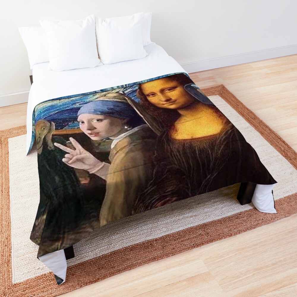 "Scream and Selfie of Four classical paintings mash up - Mona Lisa ...