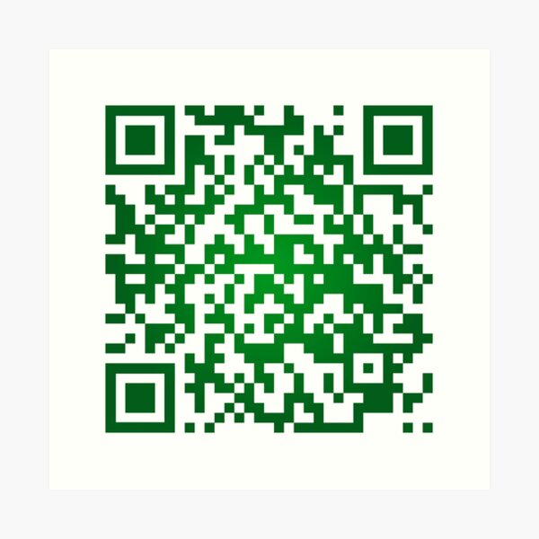 "Shrek Roll - QR Code" Art Print by DWaffleDesigns | Redbubble