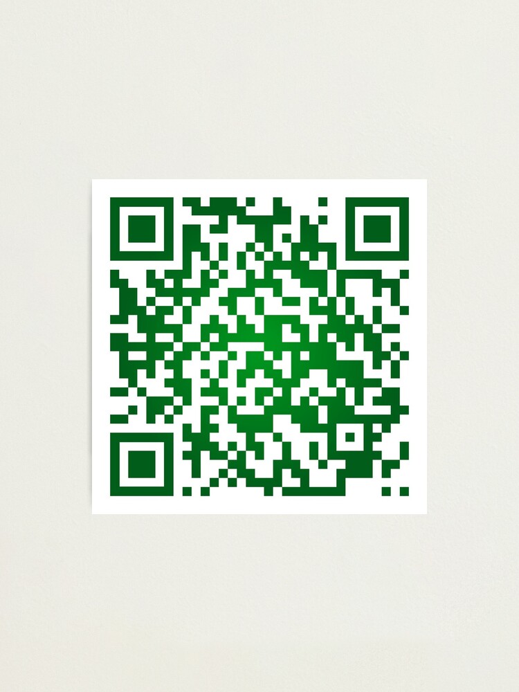 "Shrek Roll - QR Code" Photographic Print by DWaffleDesigns | Redbubble