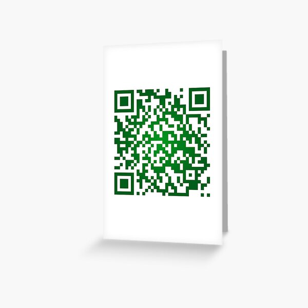"Shrek Roll - QR Code" Greeting Card by DWaffleDesigns | Redbubble