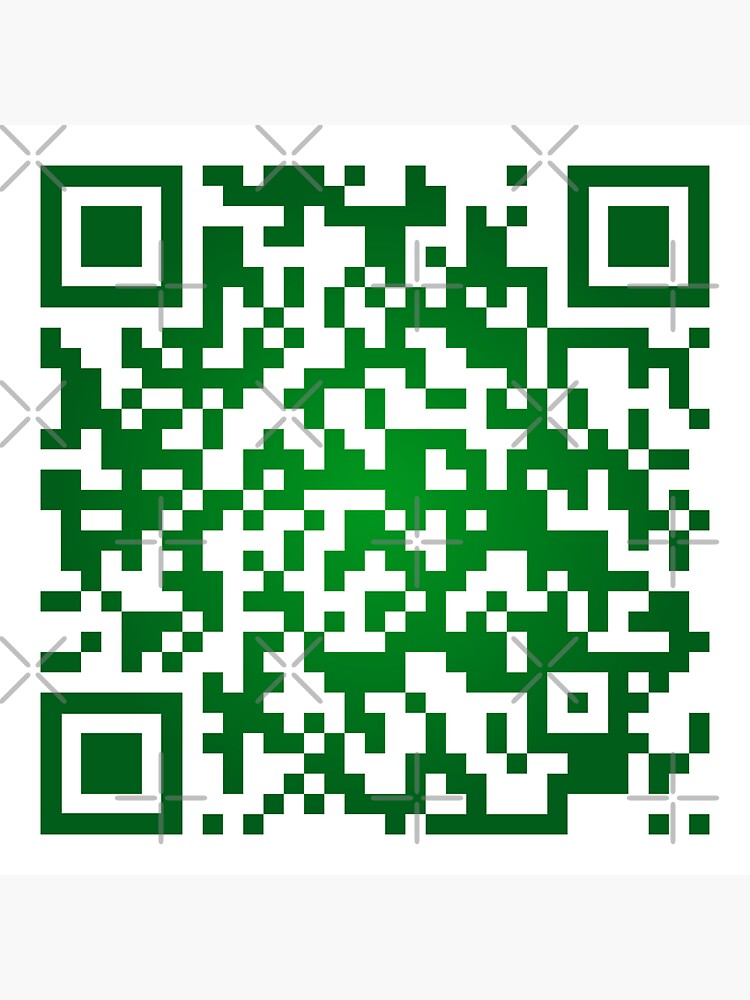 "Shrek Roll - QR Code" Sticker by DWaffleDesigns | Redbubble