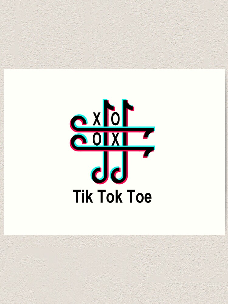 "TIK TOK TOE" Art Print by gimposaurusrex | Redbubble