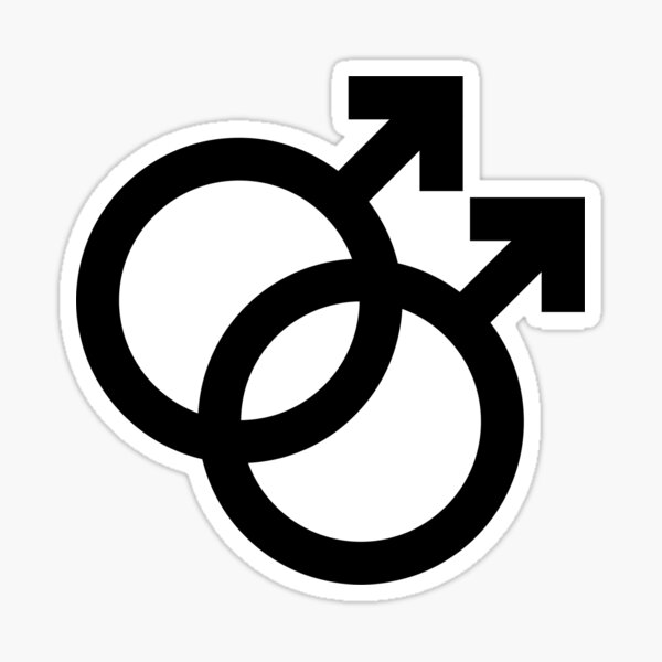 "mlm, interlocking symbols in black" Sticker for Sale by fc13empire ...