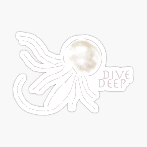 "Jellyfish, dive deep, dive" Sticker by chruezness | Redbubble