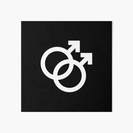 "mlm, interlocking symbols in white" Art Board Print by fc13empire ...