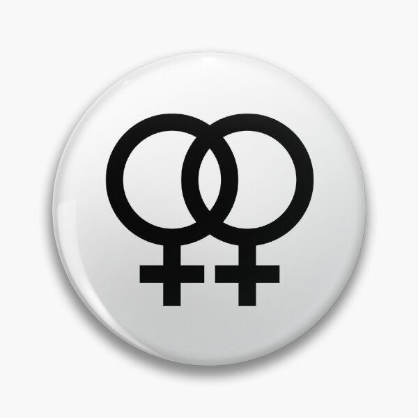 "wlw, interlocking symbols in black" Pin for Sale by fc13empire | Redbubble