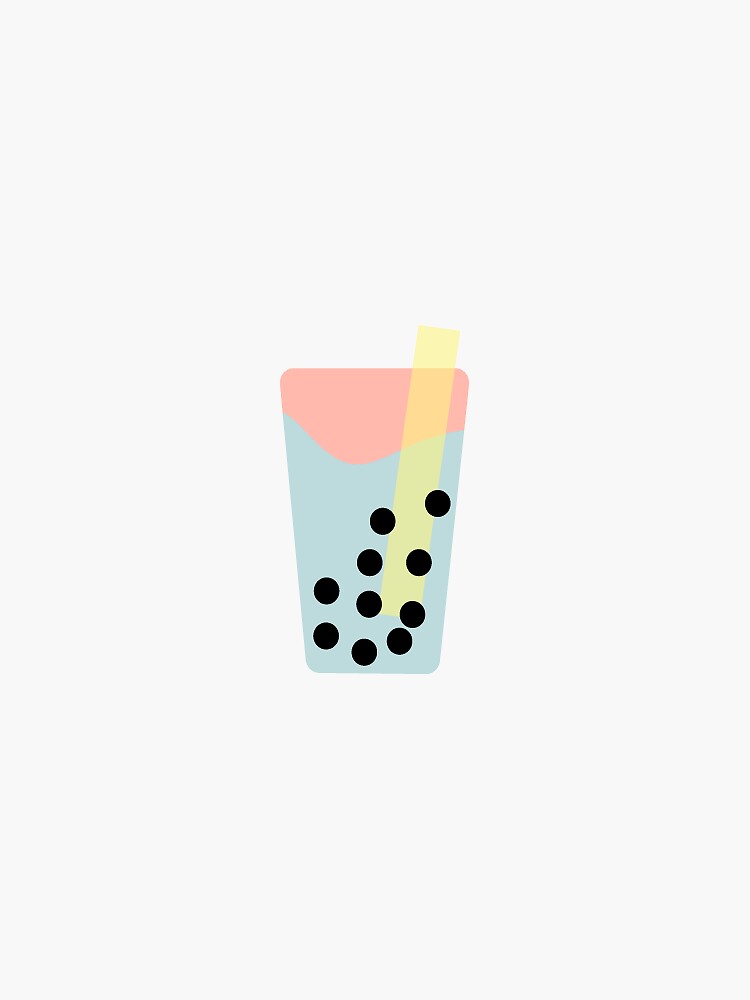 "Bubble Tea Baby" Sticker by marinicole | Redbubble