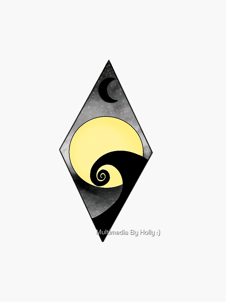 "Geometric Nightmare Before Christmas Logo" Sticker for Sale by ...