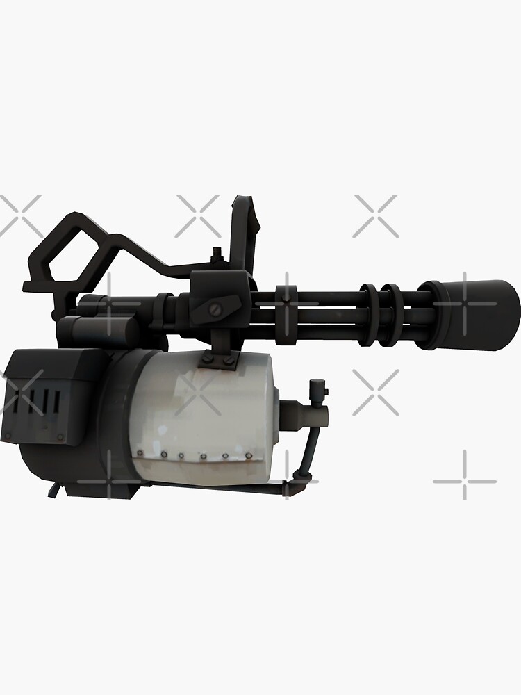 "TF2 Heavy Minigun Weapon" Sticker by burba | Redbubble