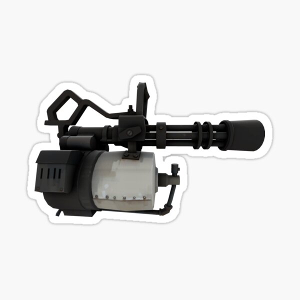 "TF2 Heavy Minigun Weapon" Sticker by burba | Redbubble