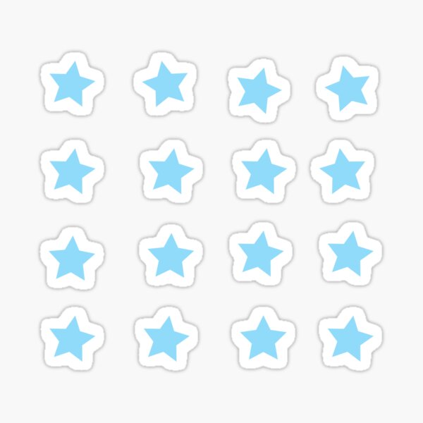 "Light Blue Stars Pack" Sticker by smicelz | Redbubble